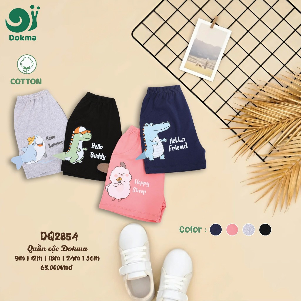 Quần đùi bé trai,bé gái Dokma Dq2854 (12M-36M) chất vải Cotton | Shopee ...