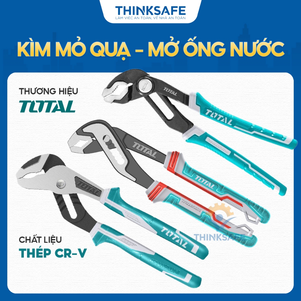 Kìm mỏ quạ Total THT281006 Kích thước 10" (250mm), Chất liệu thép hợp ...