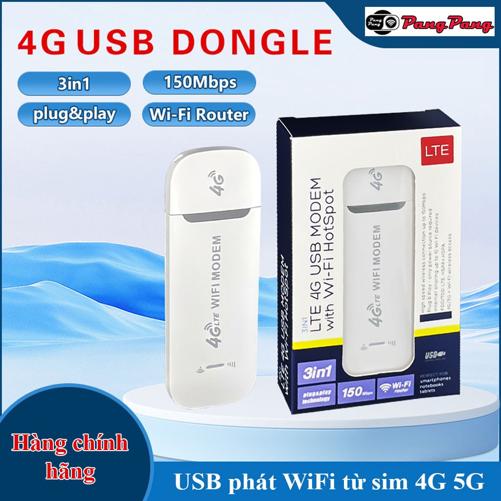 USB phát wifi từ sim 4G 5G Dongle, Dcom phát wifi, bộ phát wifi tốc độ ...