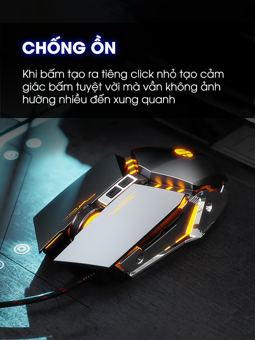 Chuột máy tính gaming SIDOTECH INPHIC W2PRO có dây silent chống ồn 7 ...