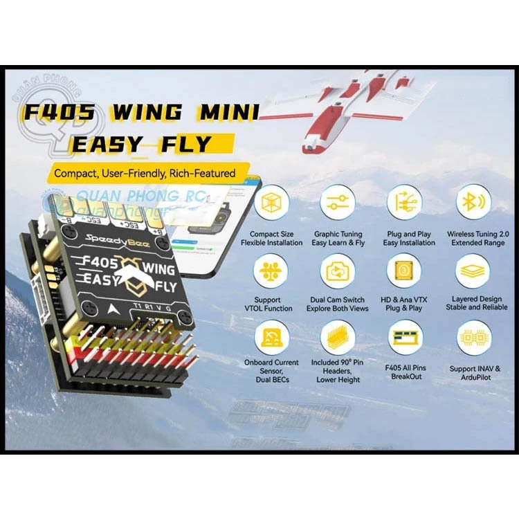 Mạch Cân Bằng SpeedyBee F405 WING MINI Fixed Wing Flight Controller ...