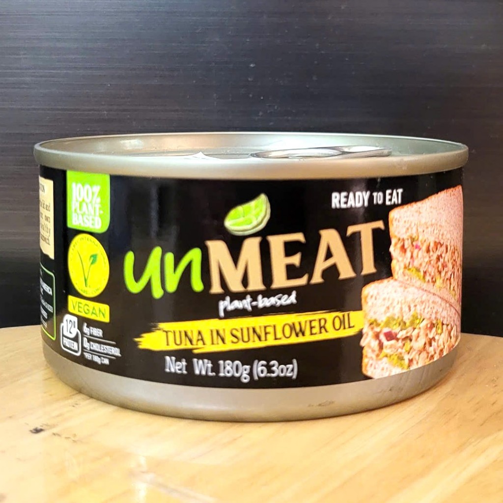 Hộp CÁ 180g UNMEAT - CÁ NGỪ CHAY XẮT LÁT NGÂM DẦU / PHILIPPINES / Plant ...