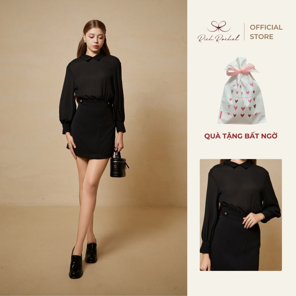 Rich Rachel | Đầm Sơ Mi Nữ Tay Dài F25D3 Thiết Kế Chiết Eo Tinh Tế Kiểu ...