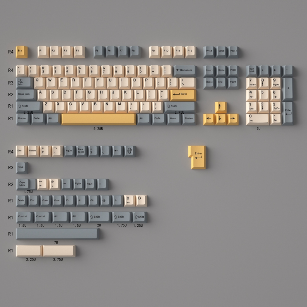 Keycap Retro Basic | Cherry Profile | Nhựa PBT | Shopee Việt Nam