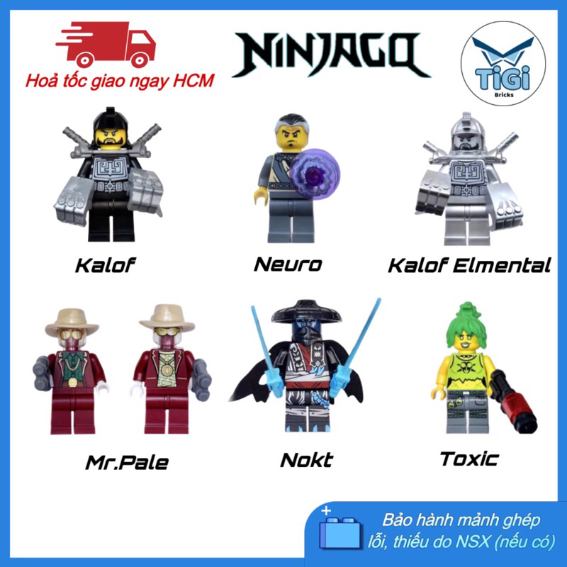 Ninjago Minifigures Bậc thầy nguyên tố- Bậc thầy bị cấm Nokt - Toxic ...