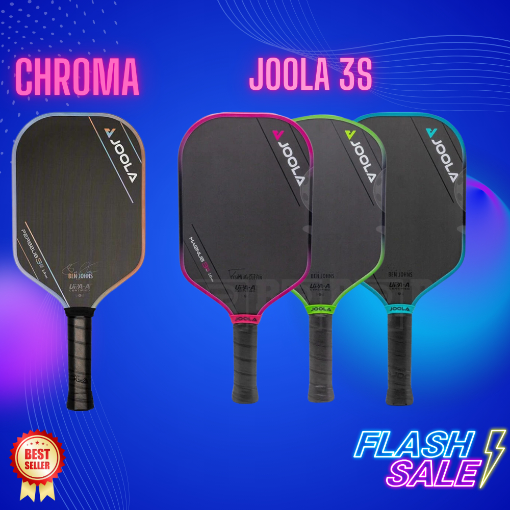 (NFC) Vợt Pickleball Joola 3s 16mm Cacbon mặt nhám , siêu nhẹ giúp dễ dàng kiểm soát trái bóng ...