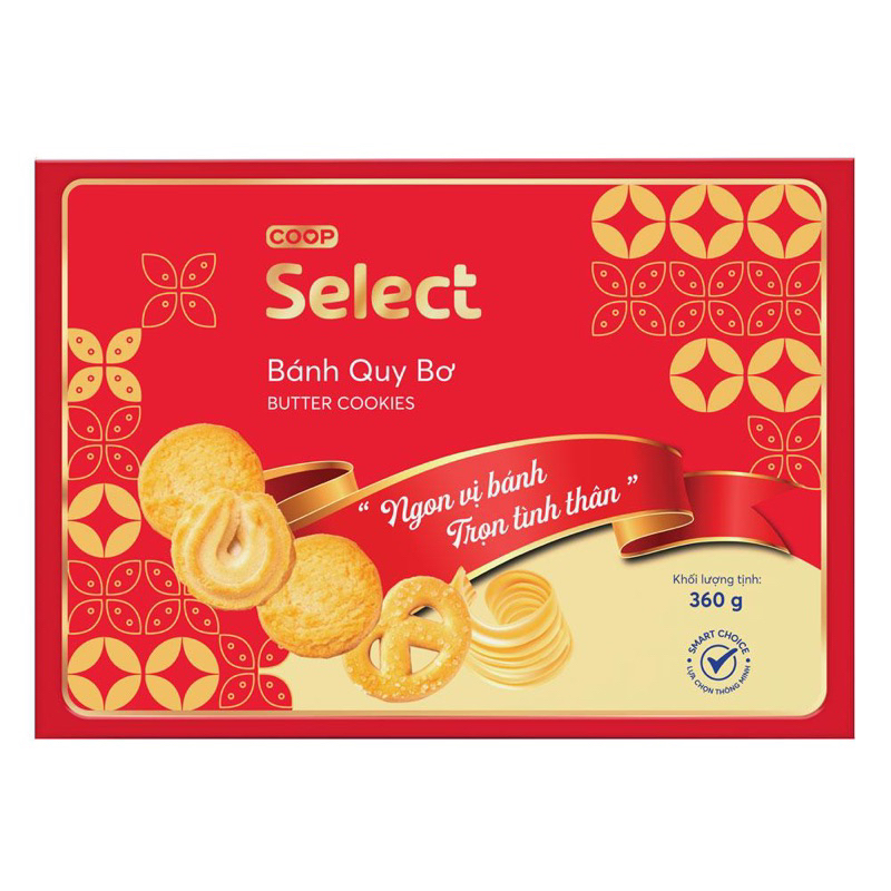 Bánh quy bơ Coop Select hộp giấy 360g | Shopee Việt Nam