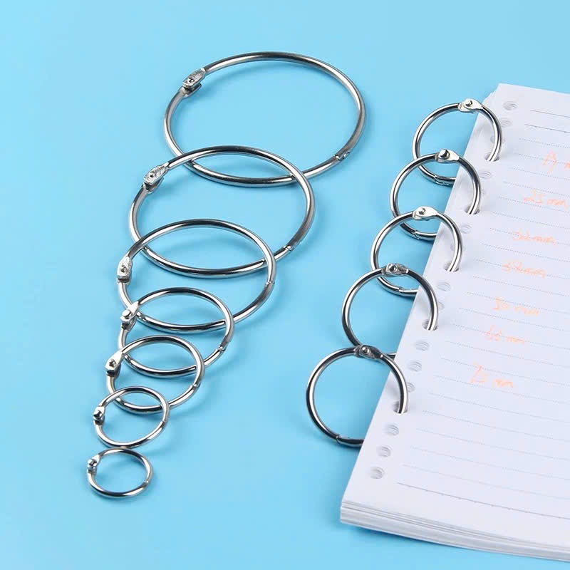 Khoen Tròn Đóng Gáy Sách, Album, Lịch Tết,Khoen Móc Vòng Inox Flashcard Còng Đóng Sổ, Sổ Tay ...