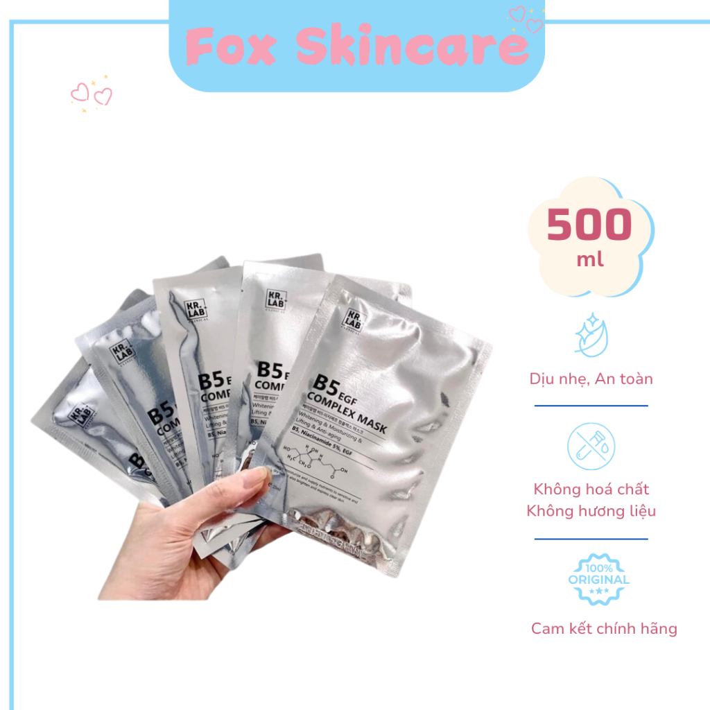 Mặt Nạ Mask B5 Kr.lab B5 Niacinamide EGF Complex Mask - Compo | Shopee ...