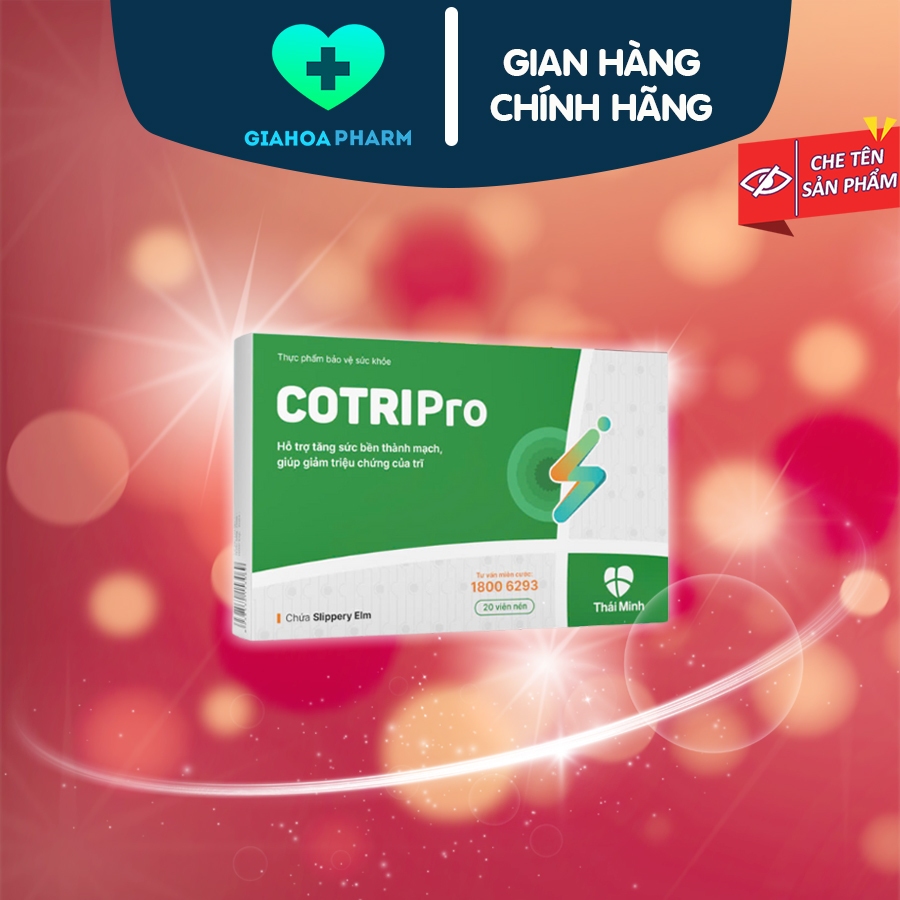 [CHÍNH HÃNG] Viên uống Cotripro giúp tăng sức bền thành mạch, giảm ...