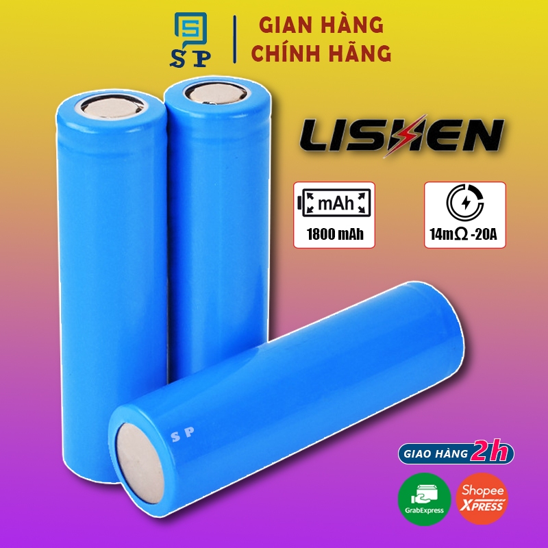 Pin 18650 Lishen dung lượng cao cho sạc dự phòng, tai nghe, cell 18650 ...