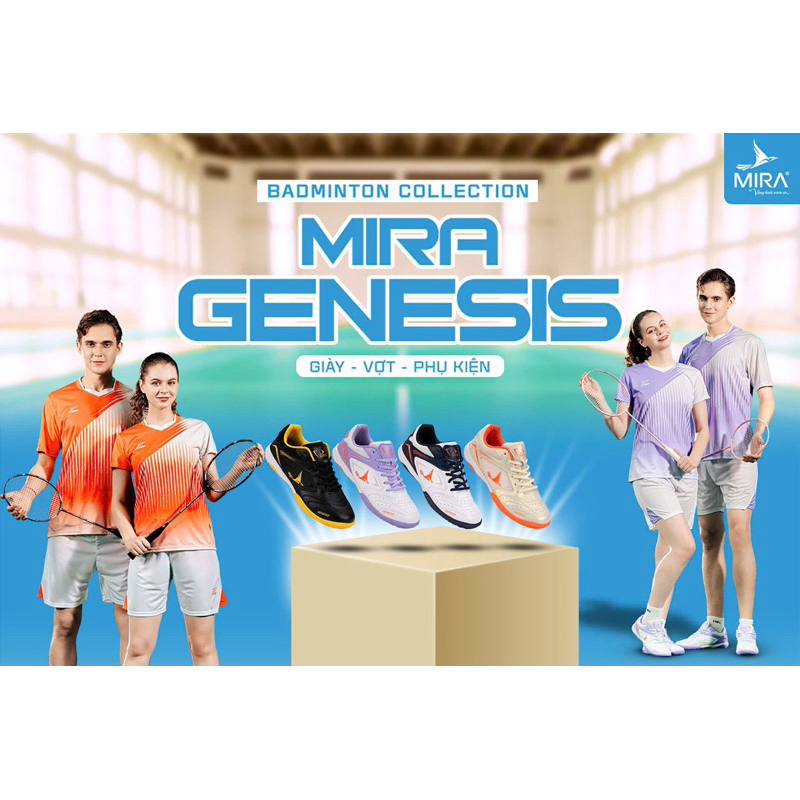 giày thể thao Mira Genesis đa năng cầu lông,bóng bàn,pickleballs ...