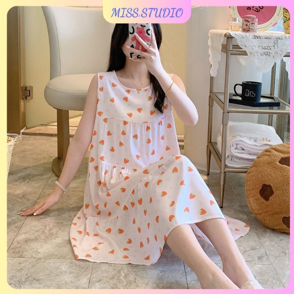 Miss.Studio Đầm Tole Mặc Nhà Nhiều Hoạ Tiết Dễ Thương Đầm Bầu Form ...