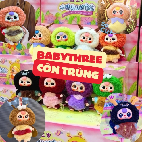 ( Baby Three Côn Trùng ) Blind Box Hộp Mù Ngẫu Nhiên Búp Bê Mô Hình Đồ ...