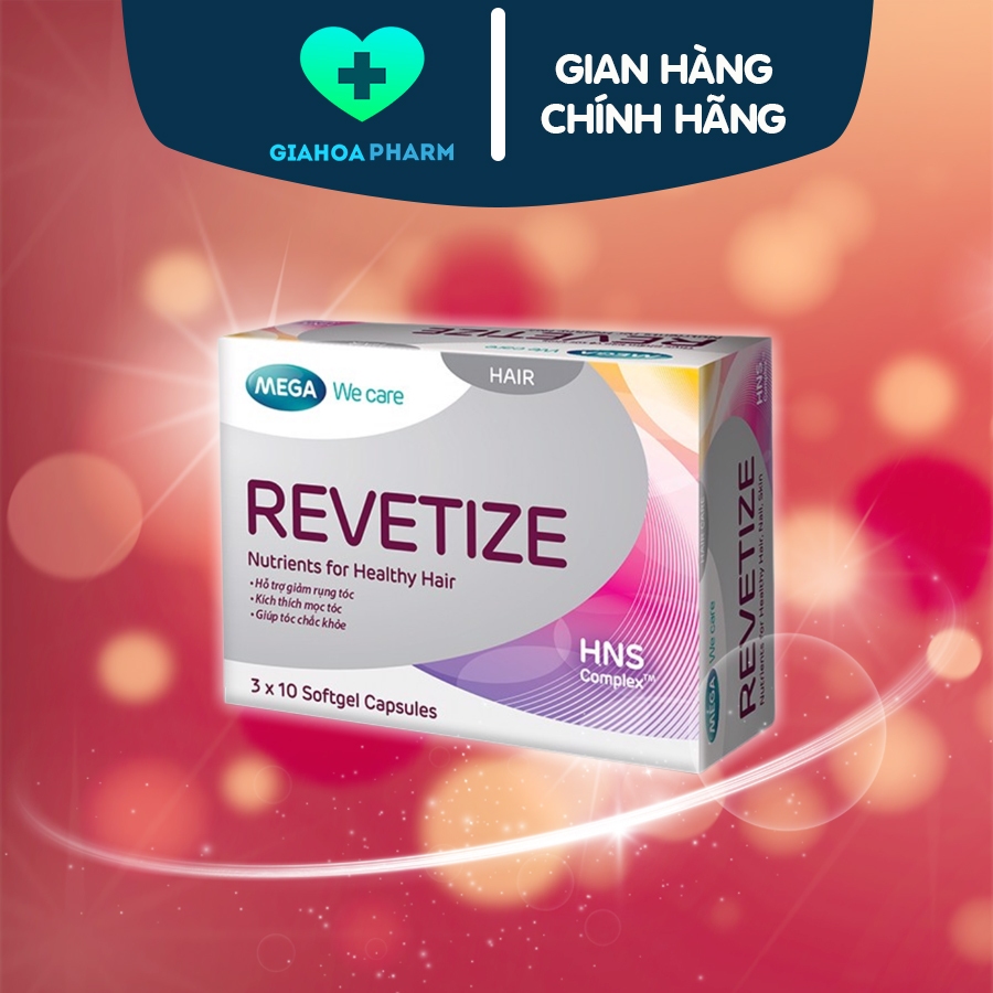 Viên uống Revetize (MEGA WE CARE) hỗ trợ giảm rụng tóc, kích thích mọc ...