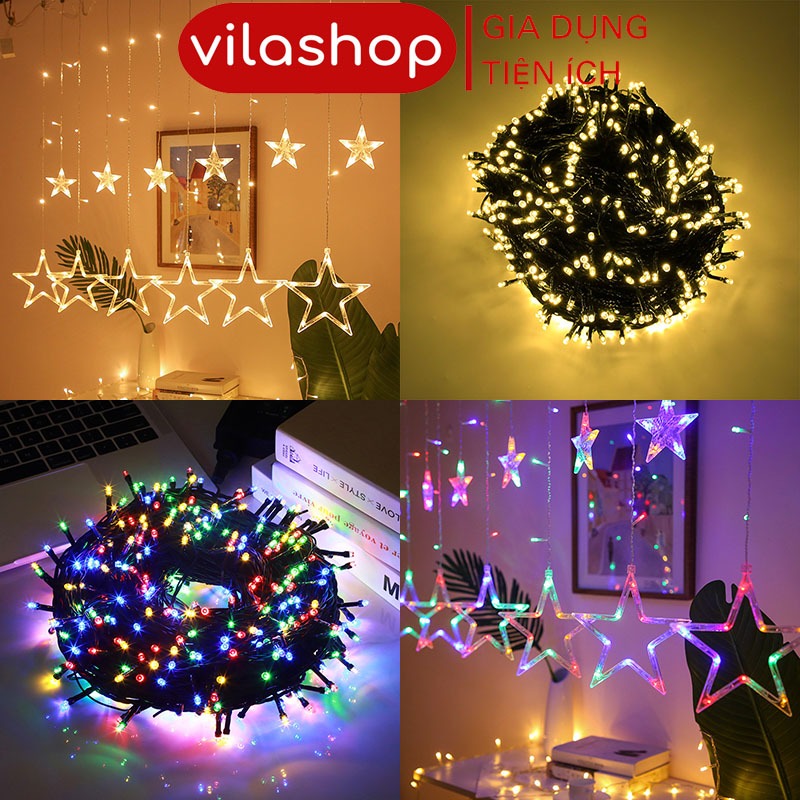 3 Mã Đèn Nháy Decor Vilahome, Dây Nháy Thả Rèm 12 Ngôi Sao Tạo không ...