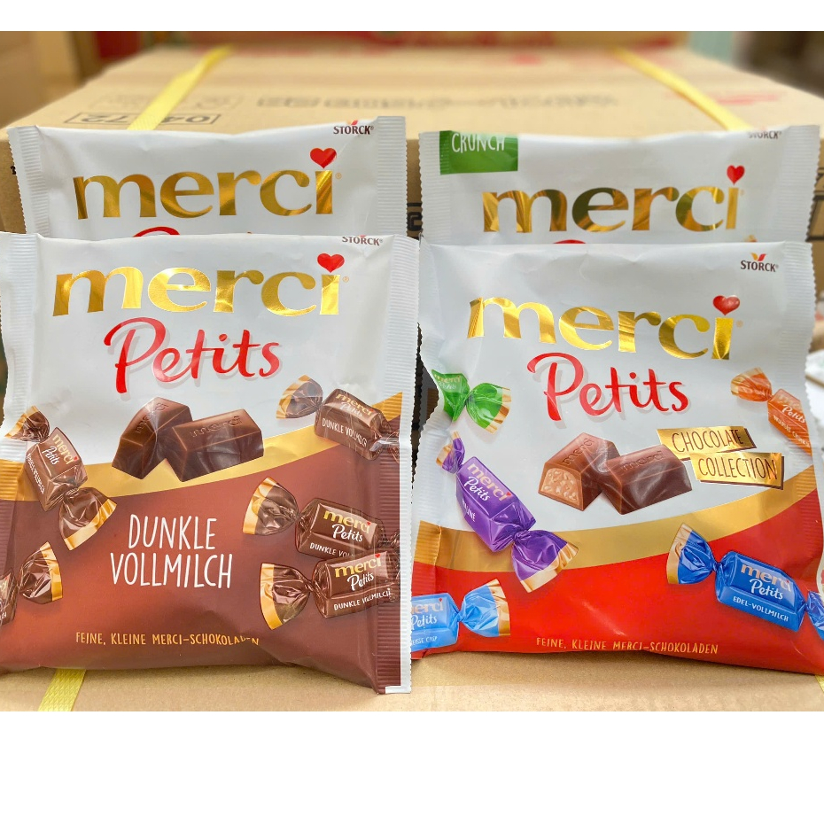 DATE [05/2025] KẸO SOCOLA MERCI PETITS GÓI 125G ĐỦ VỊ | Shopee Việt Nam