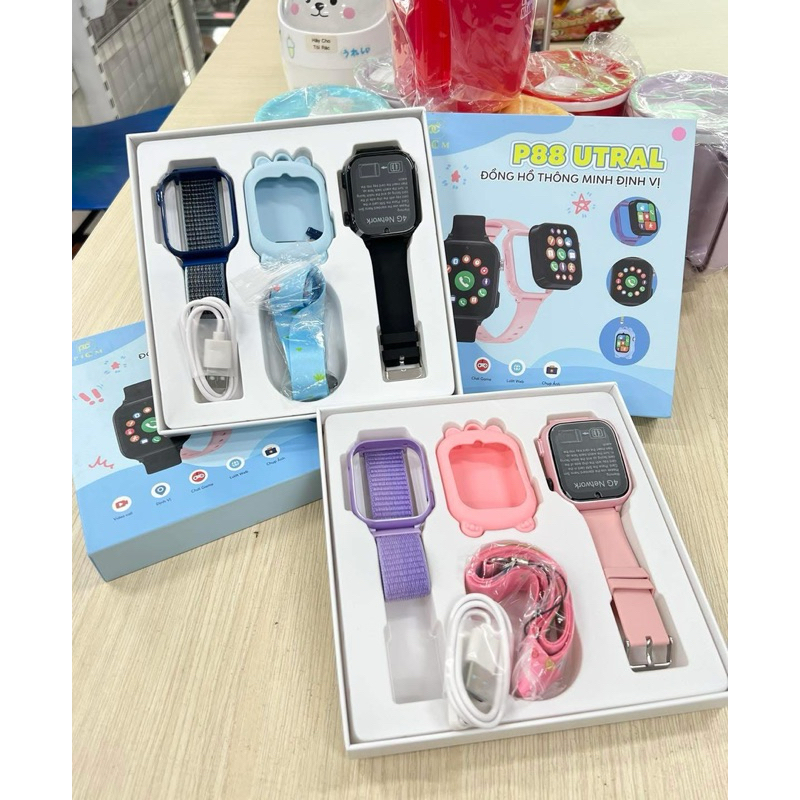 Đồng Hồ Thông Minh Lắp Sim PICOM P88 UTRAL Nghe Gọi, Video Call, Định ...