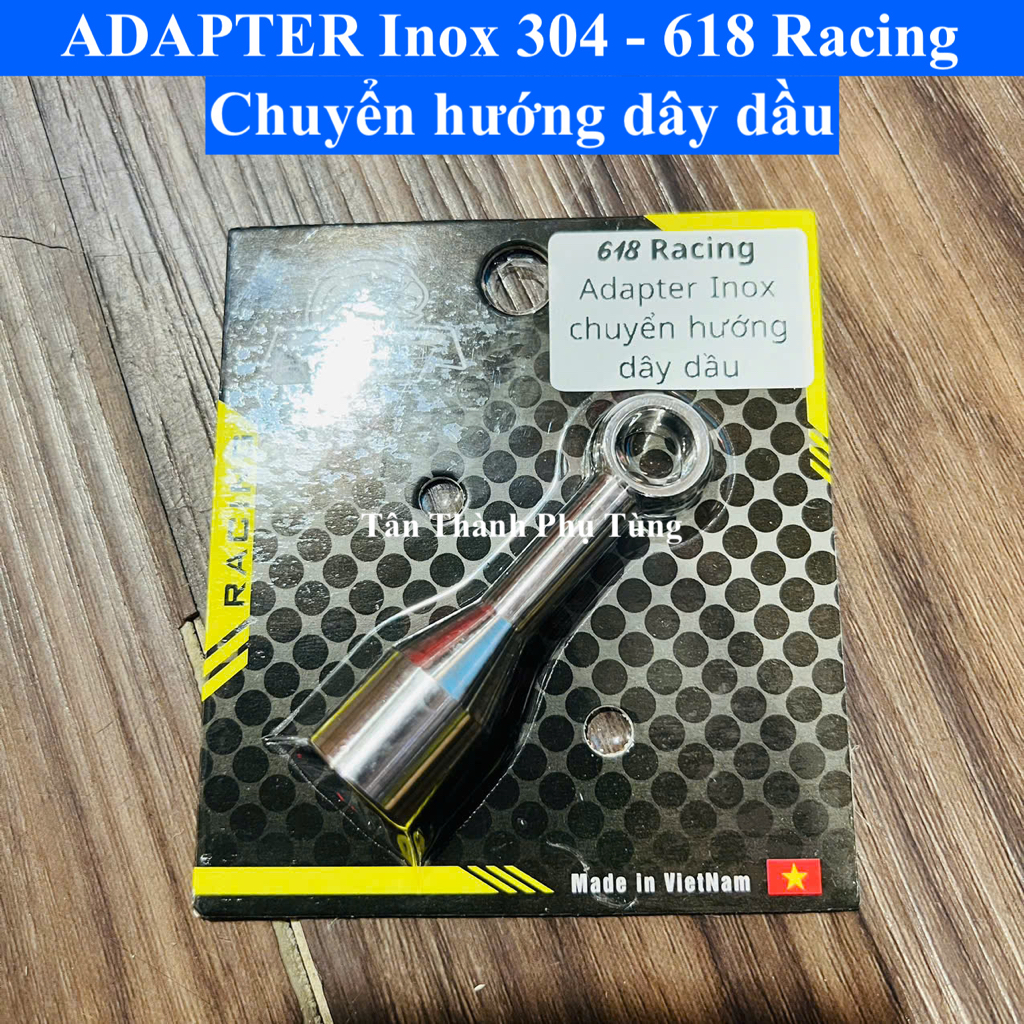 Adapter chuyển hướng dây dầu Inox 304 - 618 Racing | Shopee Việt Nam