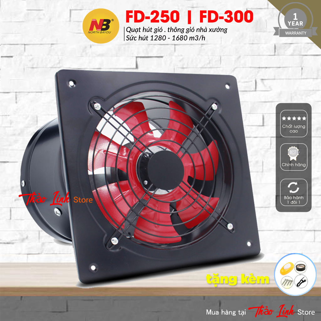 QUẠT HÚT GIÓ - QUẠT THÔNG GIÓ Model : FD-250, FD300 - SỨC HÚT LỚN ...