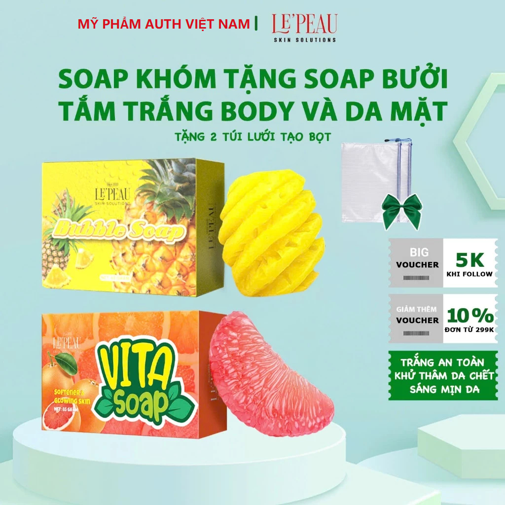 soap Dứa Bubble Soap,Xà Bông Tắm Dành Cho Body 65g ,Vita Soap bưởi hỗ ...