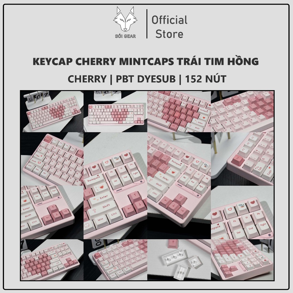 [HỎA TỐC HN - HCM] Bộ nút bàn phím cơ | Keycap Mintcaps Minimalist Trái ...