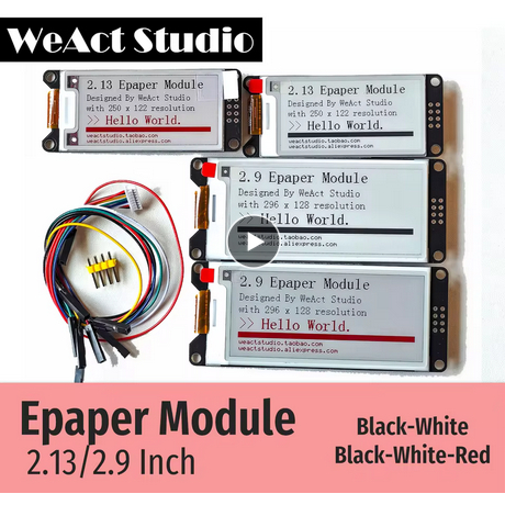 Màn hình E-Ink 2.13 Inch Weact Epaper Module E-paper E-Ink EInk Display ...