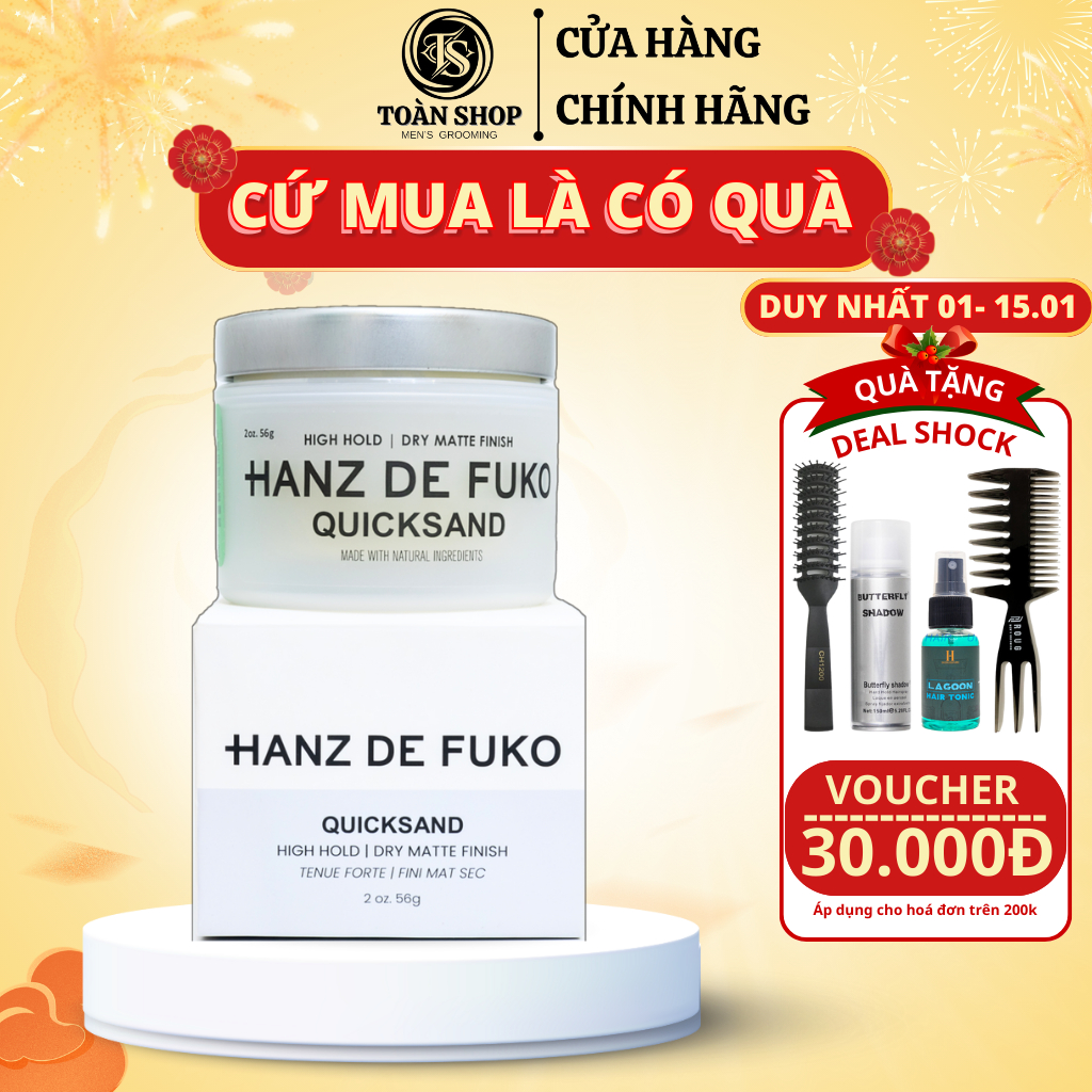 [Chính hãng store Hà Nội] Sáp vuốt tóc Hanz de fuko Quicksand 56gr - new 2024 - Chính Hãng + Quà ...