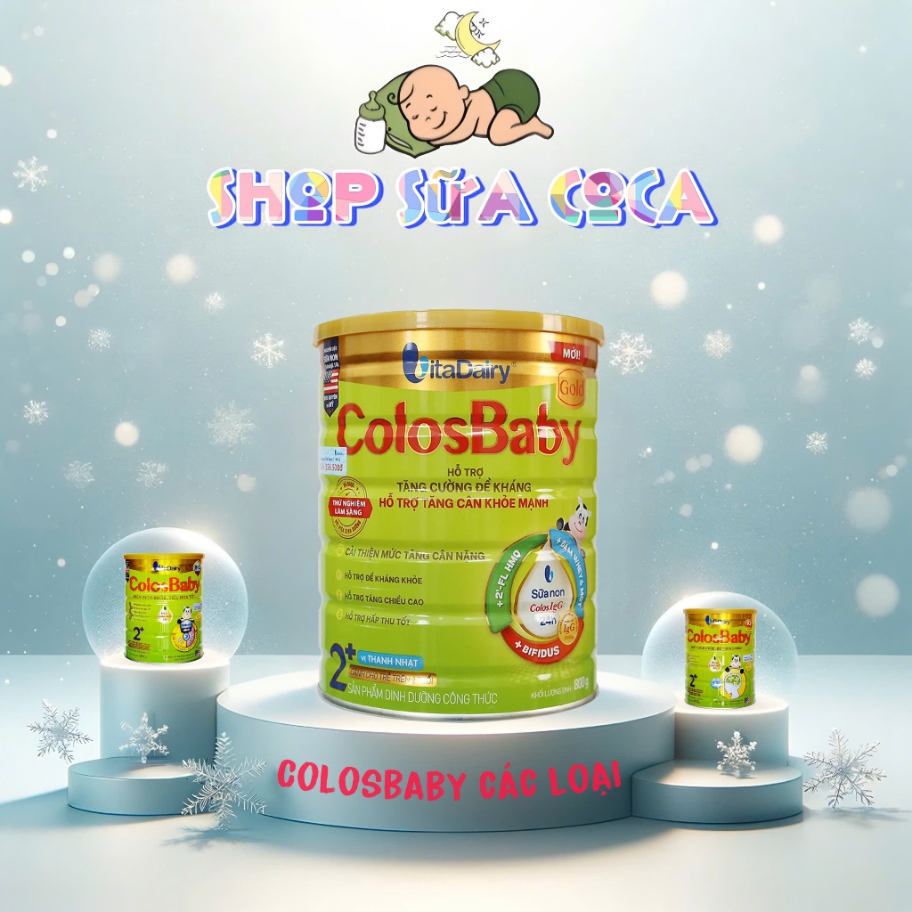 Vitadairy-Sữa bột Colosbaby Gold Bio IQ D3K2 0+/1+/2+ 800gr (Vitadairy ...