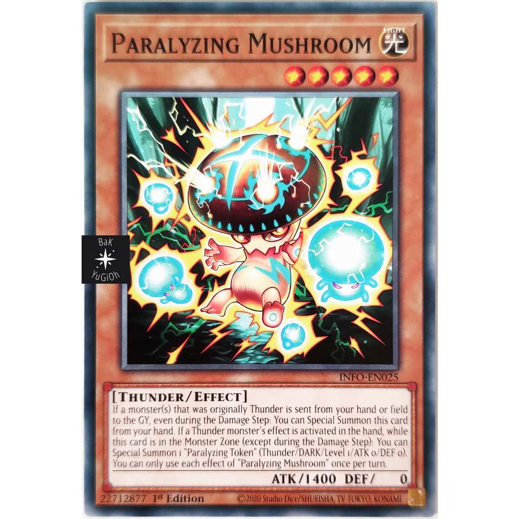 [BaK Yu-Gi-Oh!] [Thẻ Bài Chính Hãng] Paralyzing Mushroom |EN| Common | Shopee Việt Nam