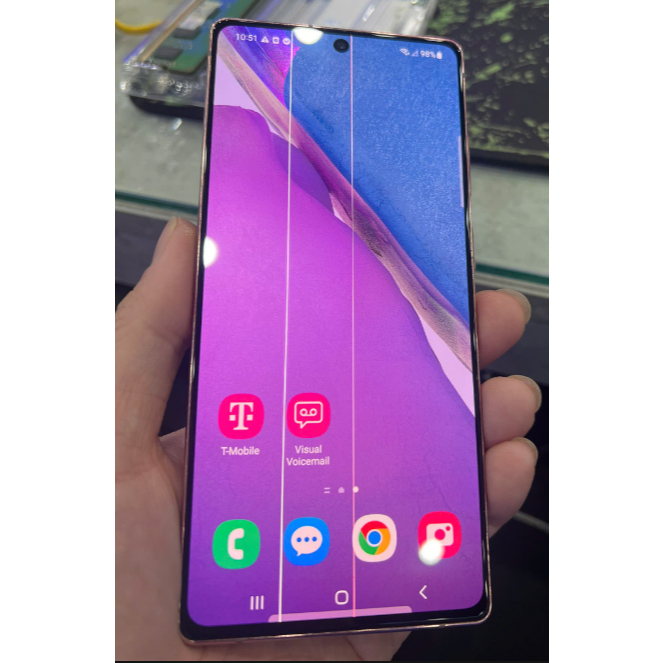 Màn hình Samsung Note 20 5G(N980-981) zin tháo máy liền khung cảm ứng ...