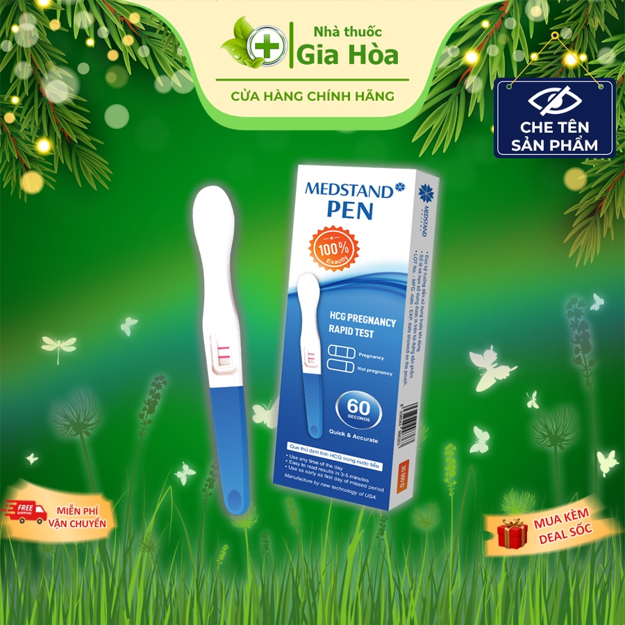 [CHÍNH HÃNG] Bút thử thai Medstand Pen HCG Pregnancy Test dụng cụ phát ...