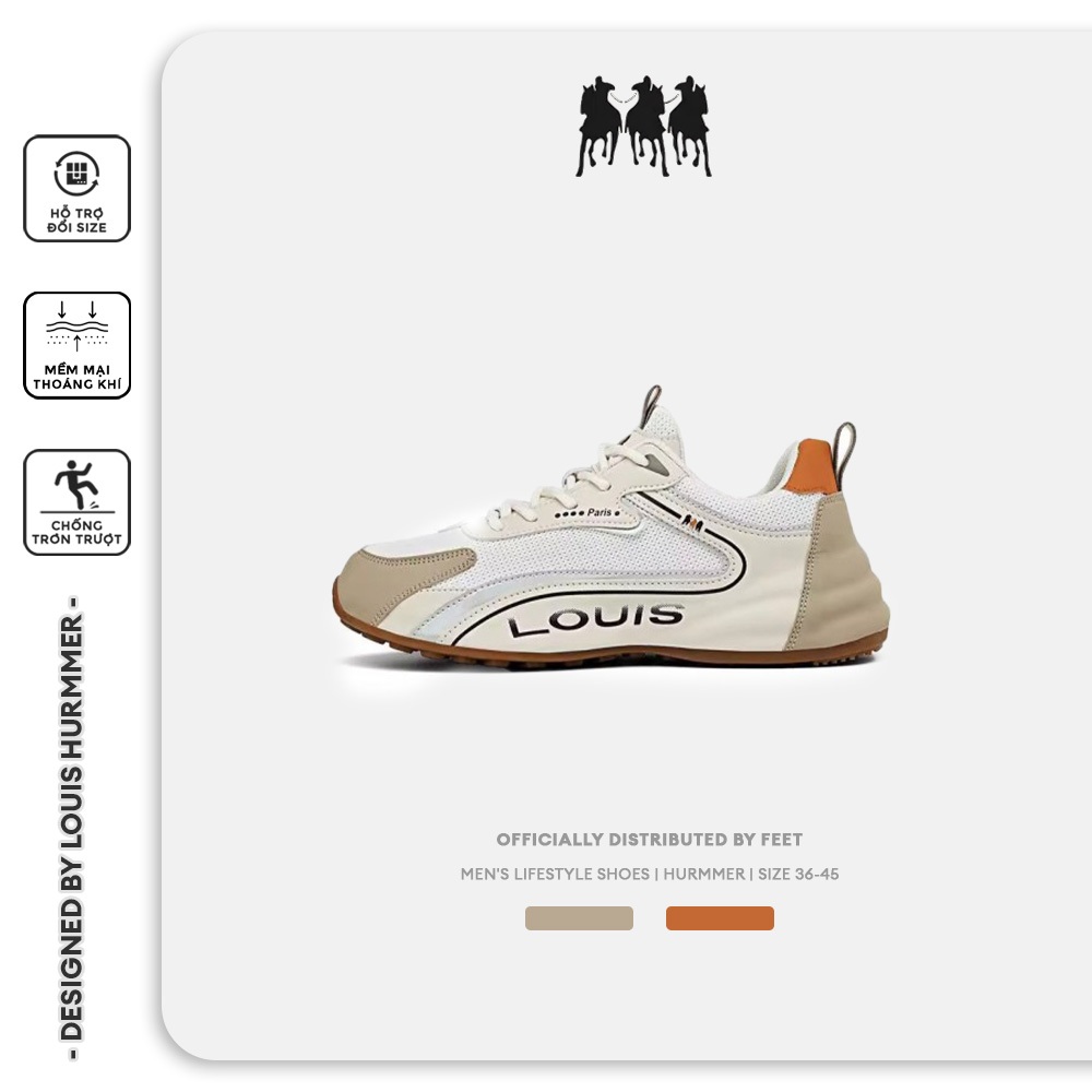 Giày thể thao nam nữ LOUIS HURMMER thiết kế độc đáo phong thái thời ...