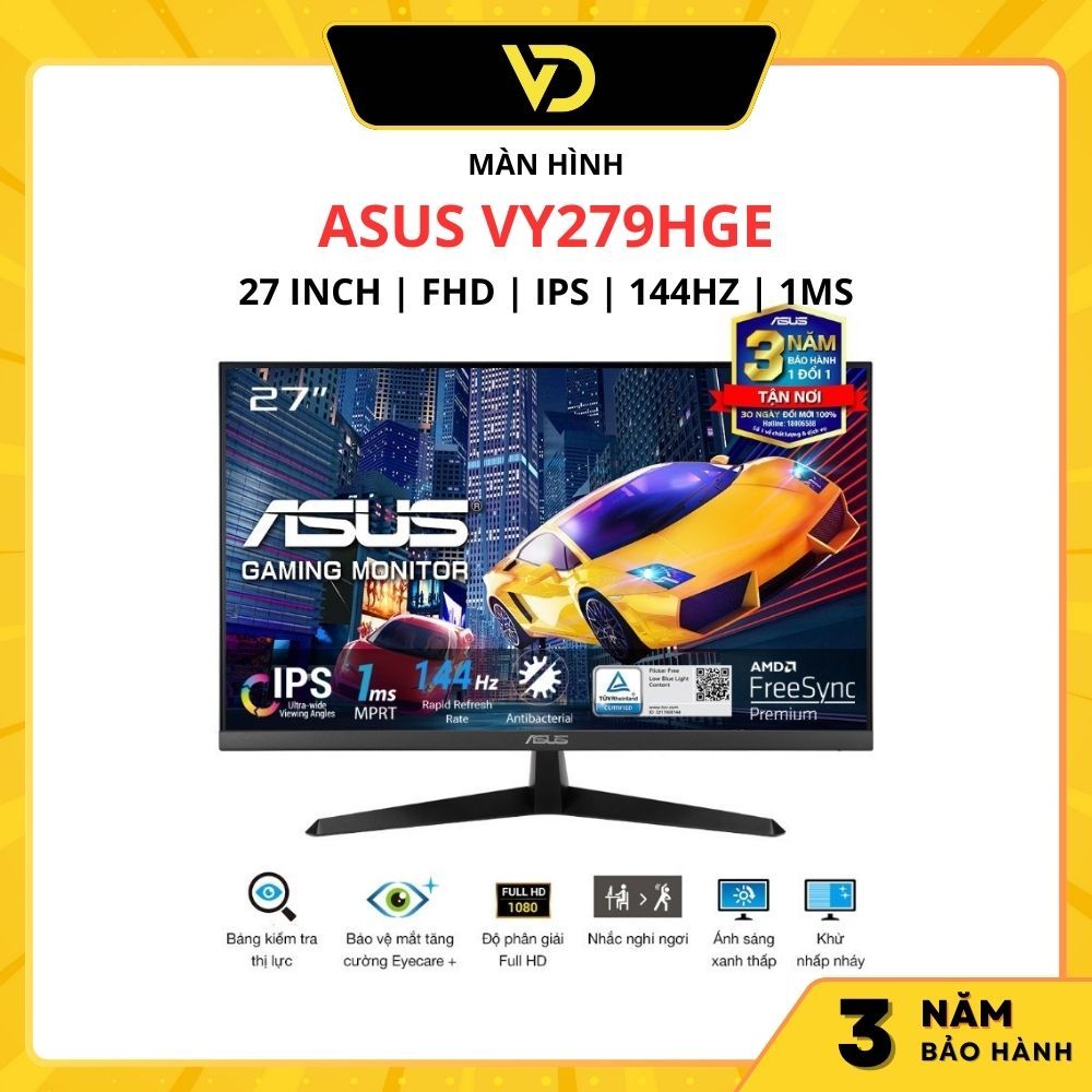 MÀN HÌNH ASUS VY279HGE (27 Inch/ FHD/ IPS/ 144HZ/ 1MS) | Shopee Việt Nam