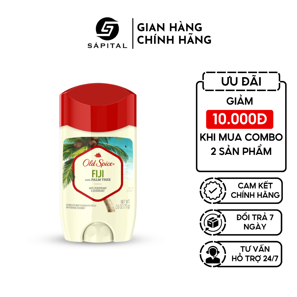 Lăn khử mùi Old Spice FIJI 73g | Khử mùi cơ thể - Ngăn mồ hôi - Nhập khẩu Mỹ chính hãng | Shopee ...