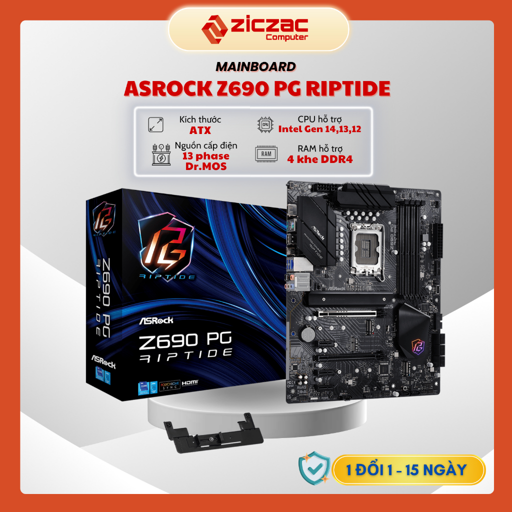 Mainboard Bo mạch chủ Asrock Z690 PG Riptide | Pro RS 4 khe ram DDR4 ...