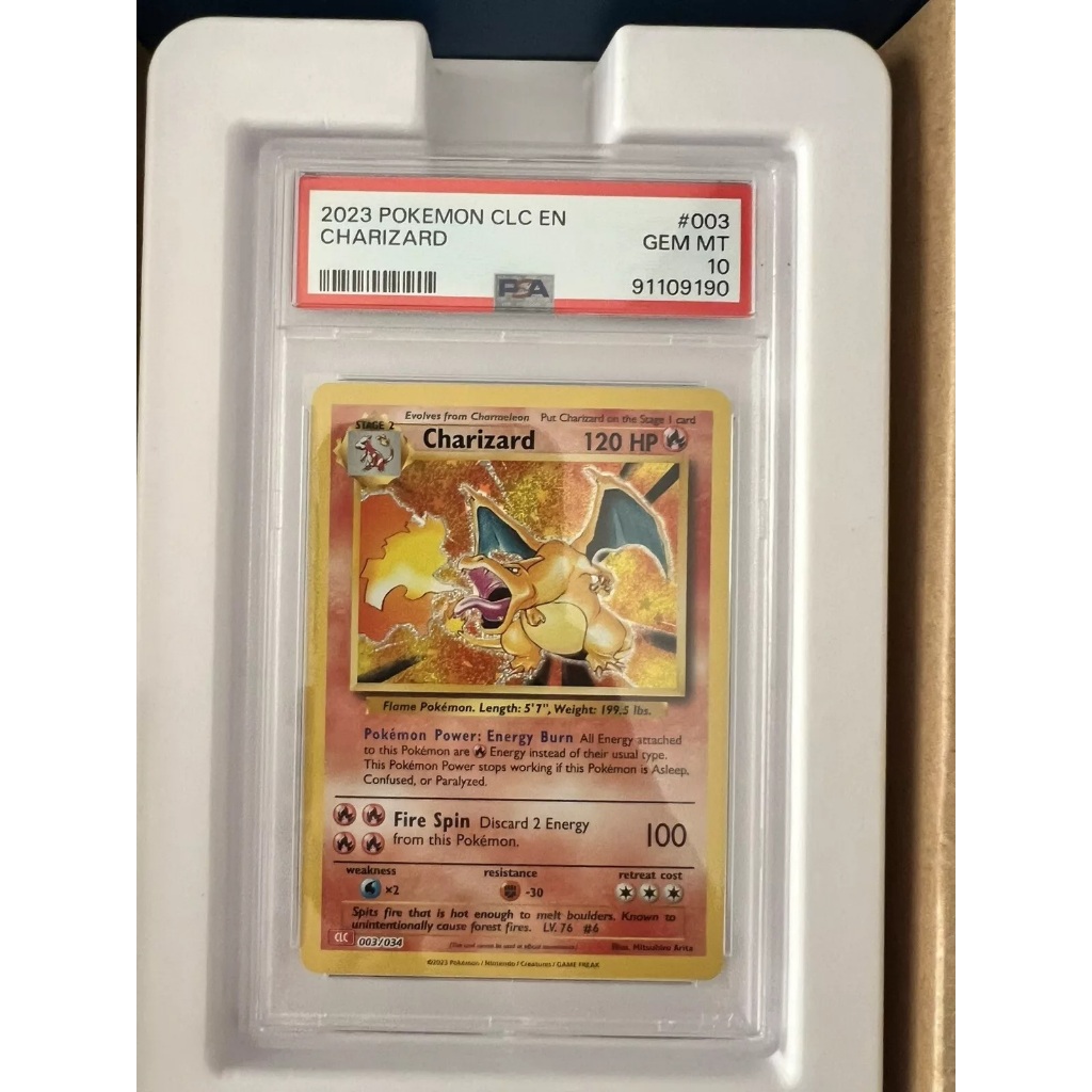 Thẻ PSA 10 Gem Mint Charizard 003/034 CLC Classic Holo Pokémon Trading Card 2023 d7 NF4 47a1 ...