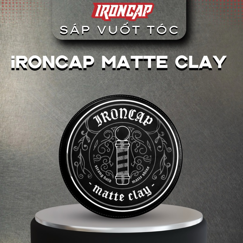 Sáp vuốt tóc IronCap Matte Clay - Wax tạo kiểu tóc nam | Shopee Việt Nam