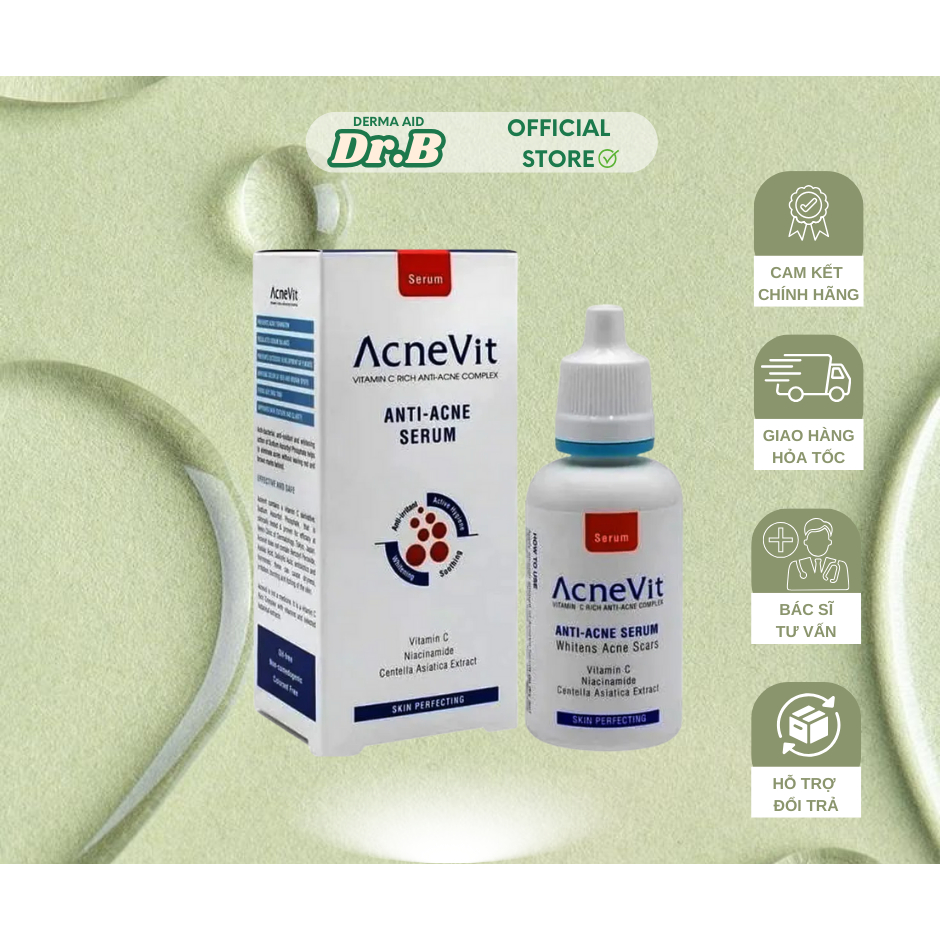 [CHÍNH HÃNG] AcneVit Tinh Chất Dưỡng Sáng Da Và Ngừa Mụn Anti-Acne ...