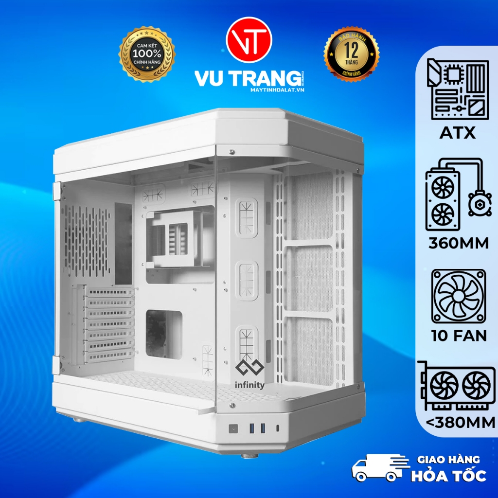 Vỏ case máy tính Bể Cá Infinity Aqua Premium ATX Kính Cường Lực Màu ...