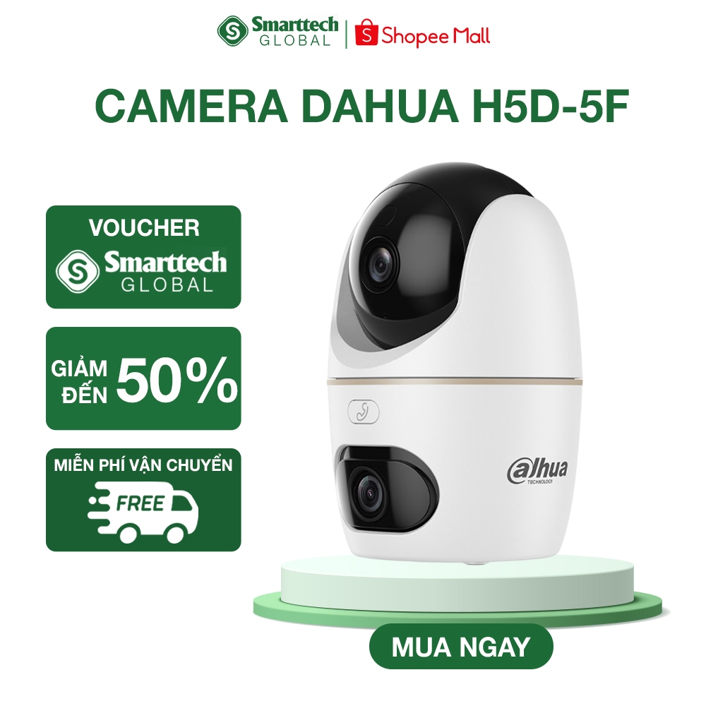 Camera Wifi DAHUA 2 Mắt HERO DUAL D1 DH-H3D-3F 6MP/ DH-H5D-5F 10MP Xoay ...