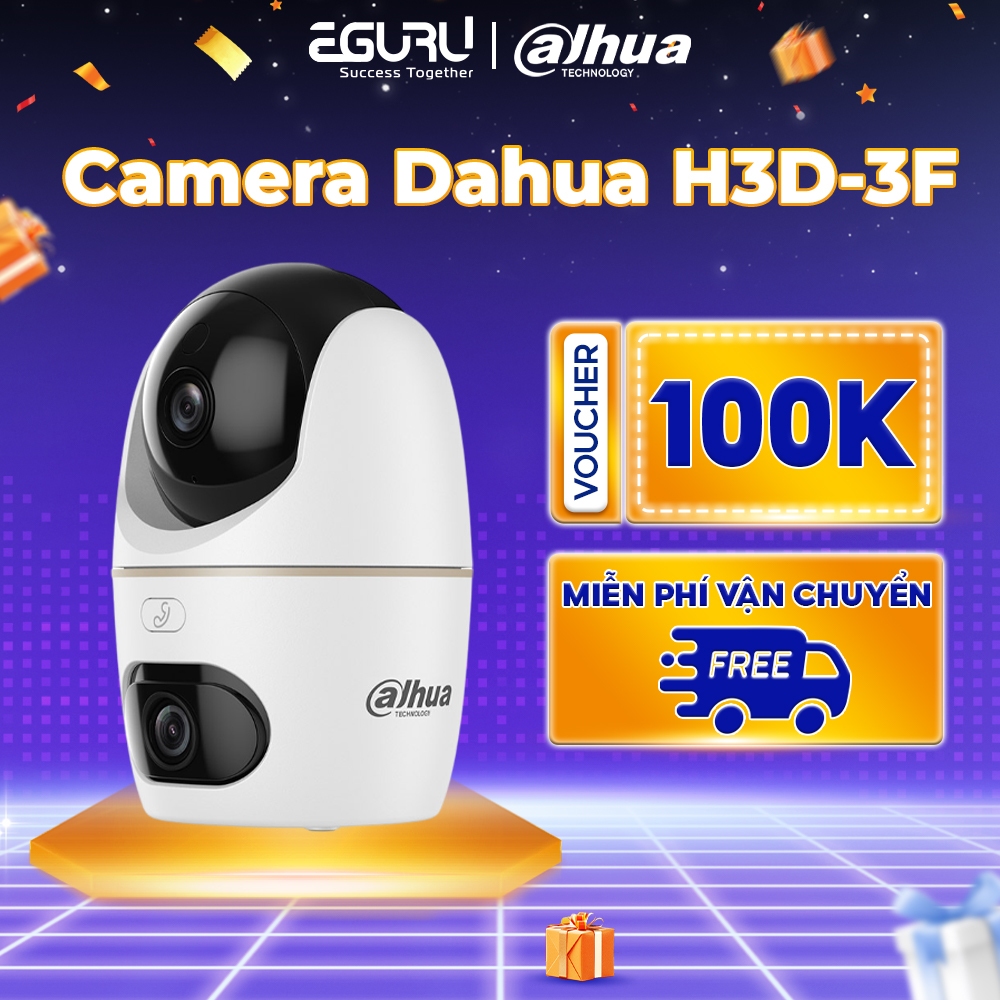 Camera Wifi DAHUA 2 Mắt HERO DUAL D1 DH-H3D-3F 6MP/ DH-H5D-5F 10MP Xoay ...