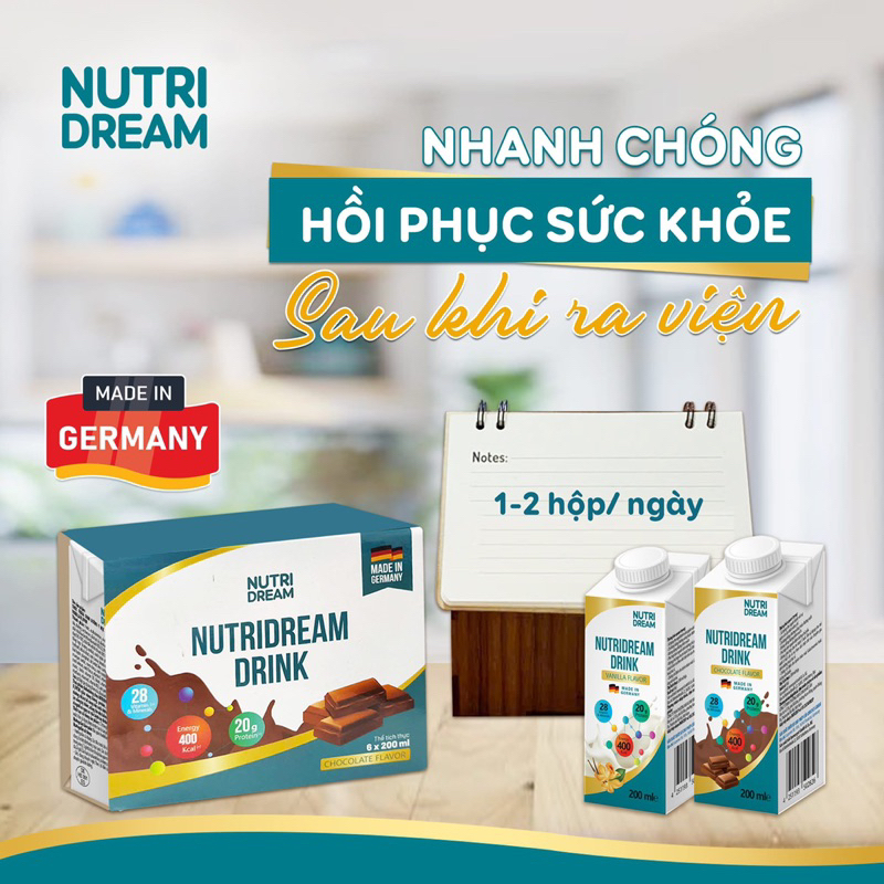 Sữa Nutridream dinh dưỡng y học nhập khẩu Đức cho người lớn tuổi, ăn ...