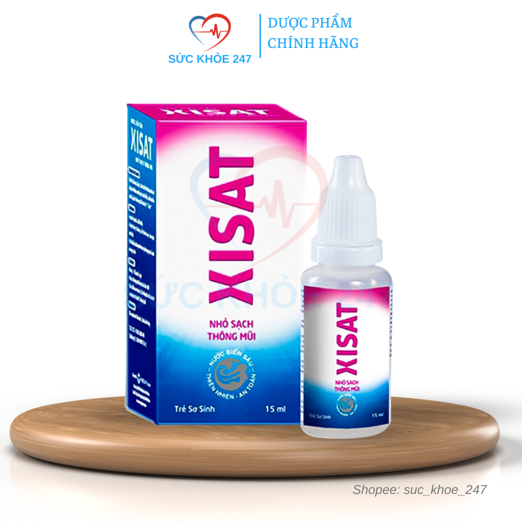 Xisat Nhỏ Mũi Nước Biển Sâu 15ml - Sạch Mũi, Giảm Nghẹt, Giúp Thở Dễ ...
