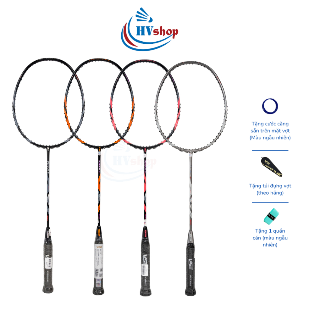 Vợt cầu lông VS Titan 7 Pro chính hãng, miễn phí công căng, cuốn cán và ...
