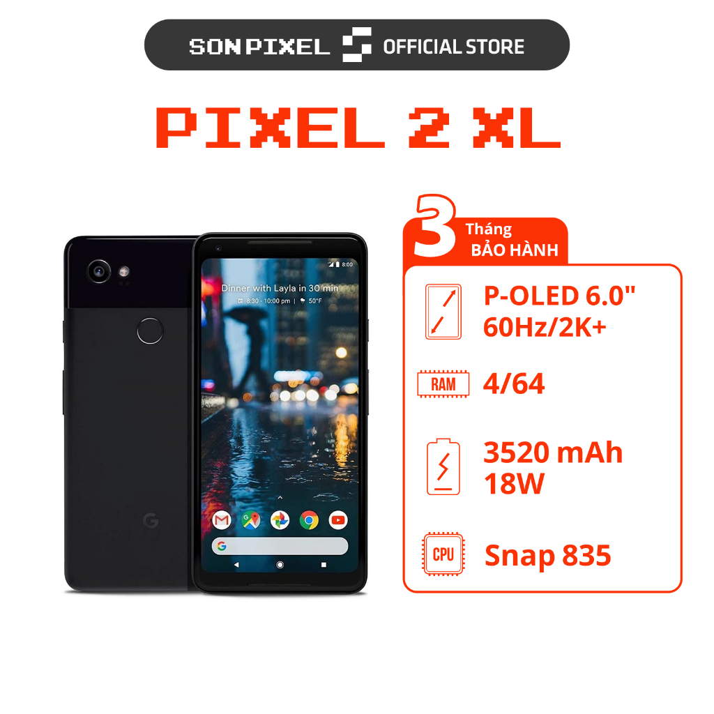 Điện Thoại Google Pixel 2 XL SnapDragon 835 4GB/64Gb GG Pixel 2xl Likenew Chơi Game Tốt Chính ...