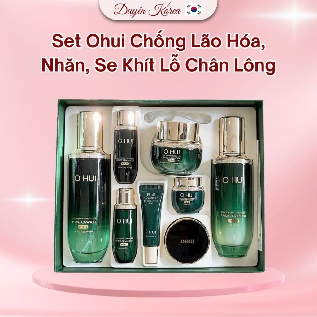 (CHÍNH HÃNG) Set Ohui Xanh Primer Advancer Ampoule Serum Chống Lão Hóa ...