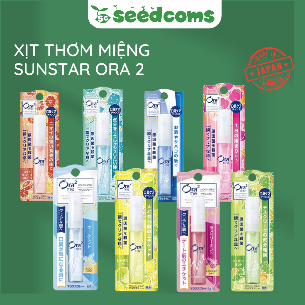 Xịt thơm miệng Sunstar Lacto Ora 2 6ml 8 hương vị | Shopee Việt Nam