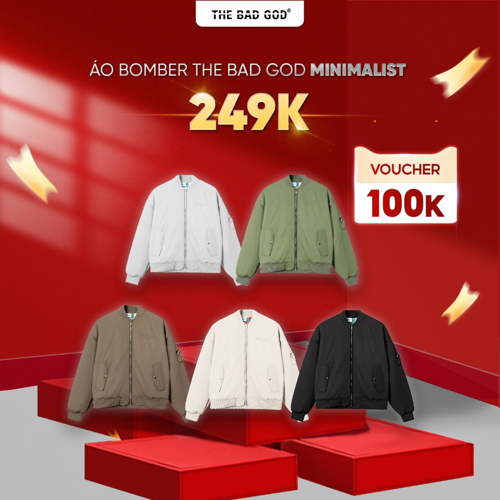 Áo Bomber The Bad God Minimalist | Shopee Việt Nam