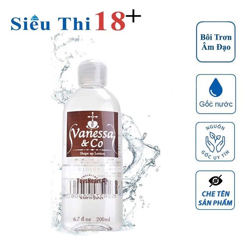 Gel bôi trơn Vanessa & Co gốc nước an toàn lọ 200ml hàng Nhật Bản ...